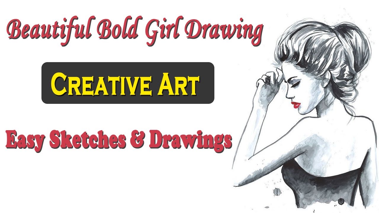 Pencil Drawing | Draw A Bold Girl Dress | Girl from back side drawing ...