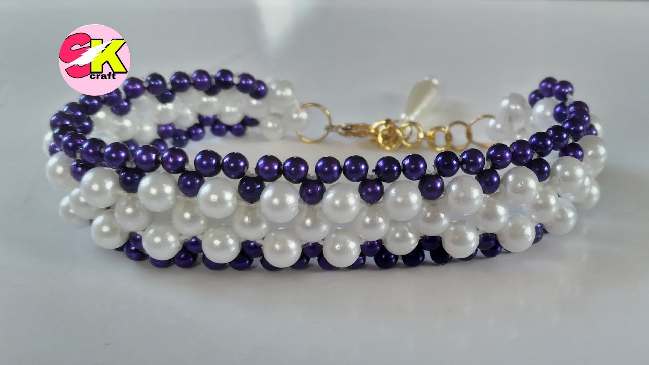 Simple making Bracelet at home105||Diy Homemade bracelet||Easy bracelet ...