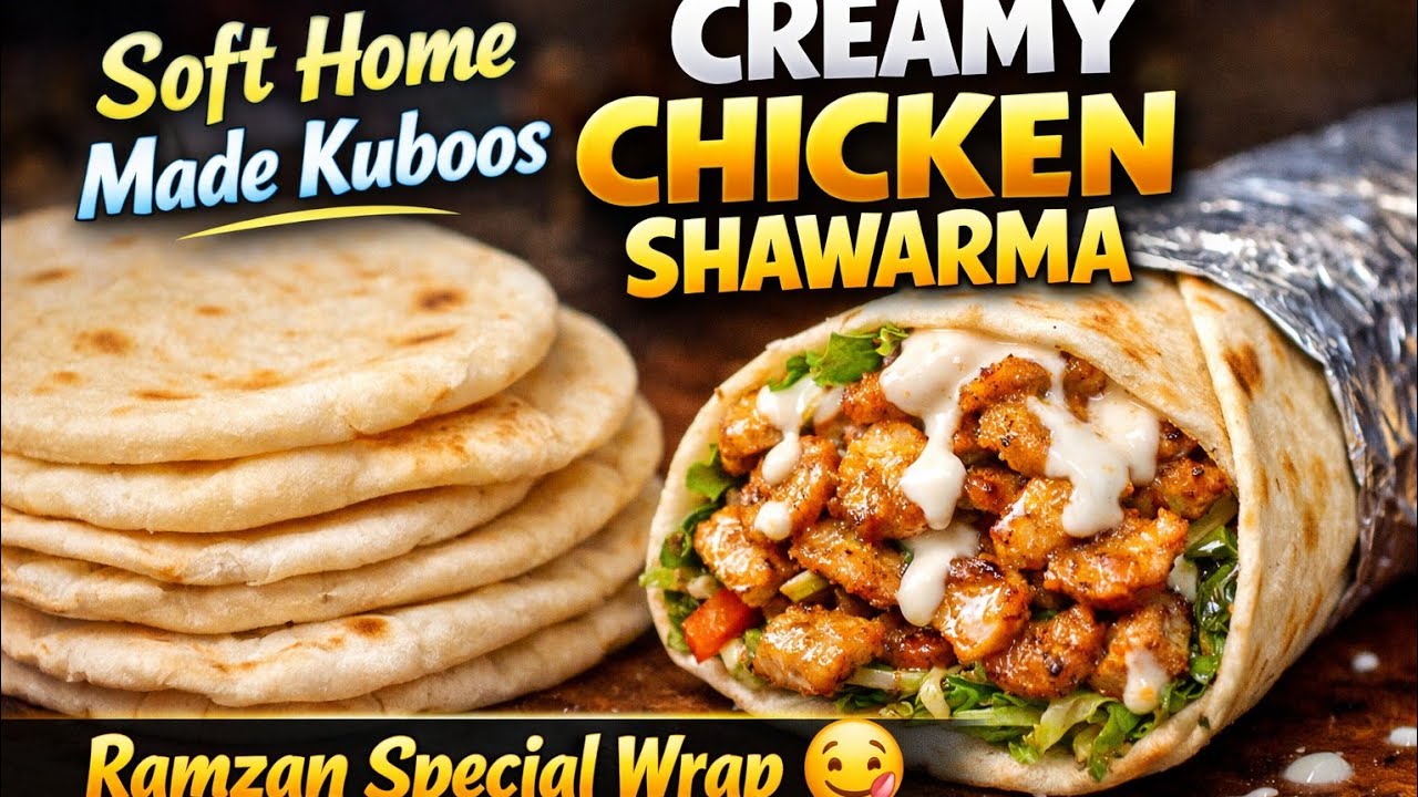 Perfect shawarma recipe🌯🌯| Kuboos recipe🫓🫓|Shawarma bread recipe|easy ...