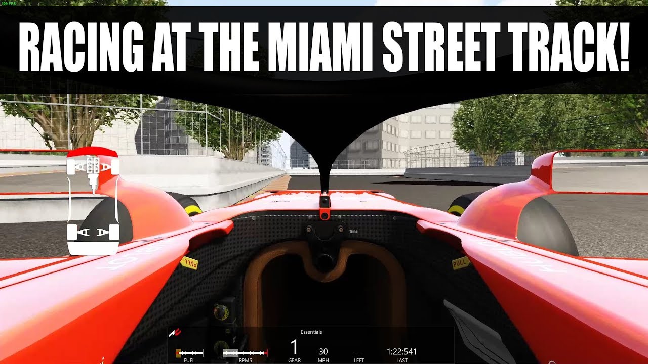 MIAMI GP 2019! Racing around the US New street circuit - YouTube