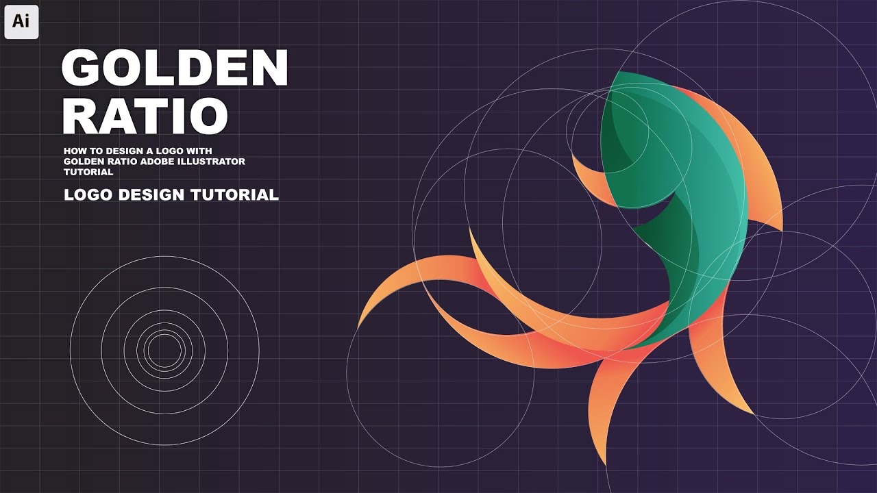 How To Design A Logo Golden Ratio Adobe Illustrator Tutorial Youtube