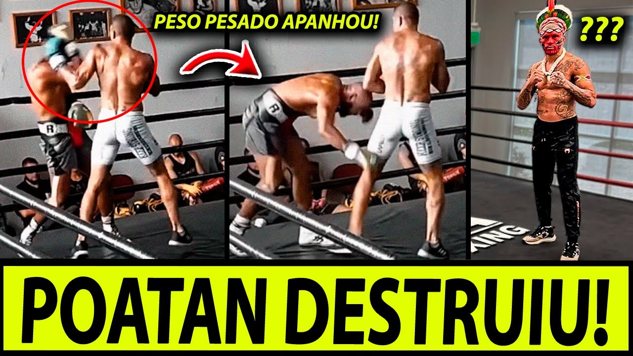 CAMPEÃO DE BOXE SENTIU!🚨ALEX POATAN faz SPARRING com LUTADOR PESO ...