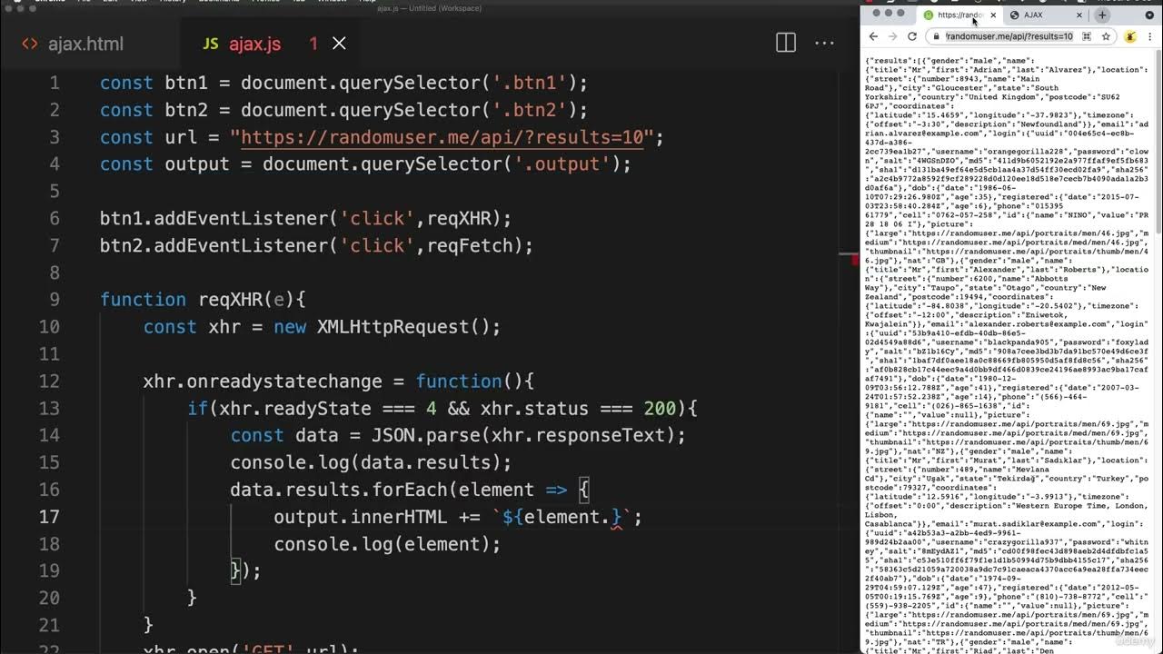 55 Modern JavaScript 61 014 JavaScript Fetch vs XHR - YouTube