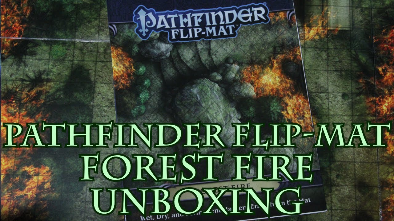 Pathfinder Flip-Mat Forest Fire Unboxing - YouTube