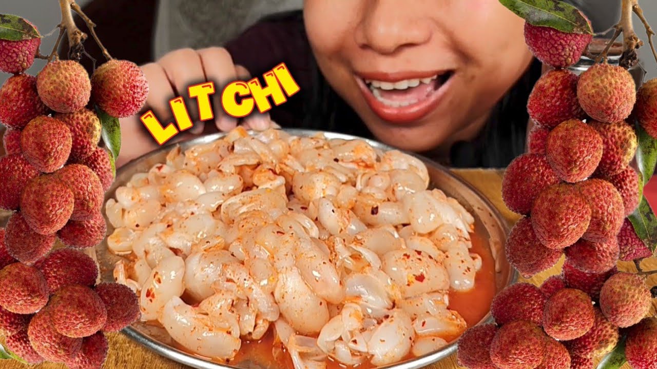 LITCHI SEASON | EATING TANGY AND SWEET LITCHI | LITCHI FRUIT | MUKBANG - YouTube