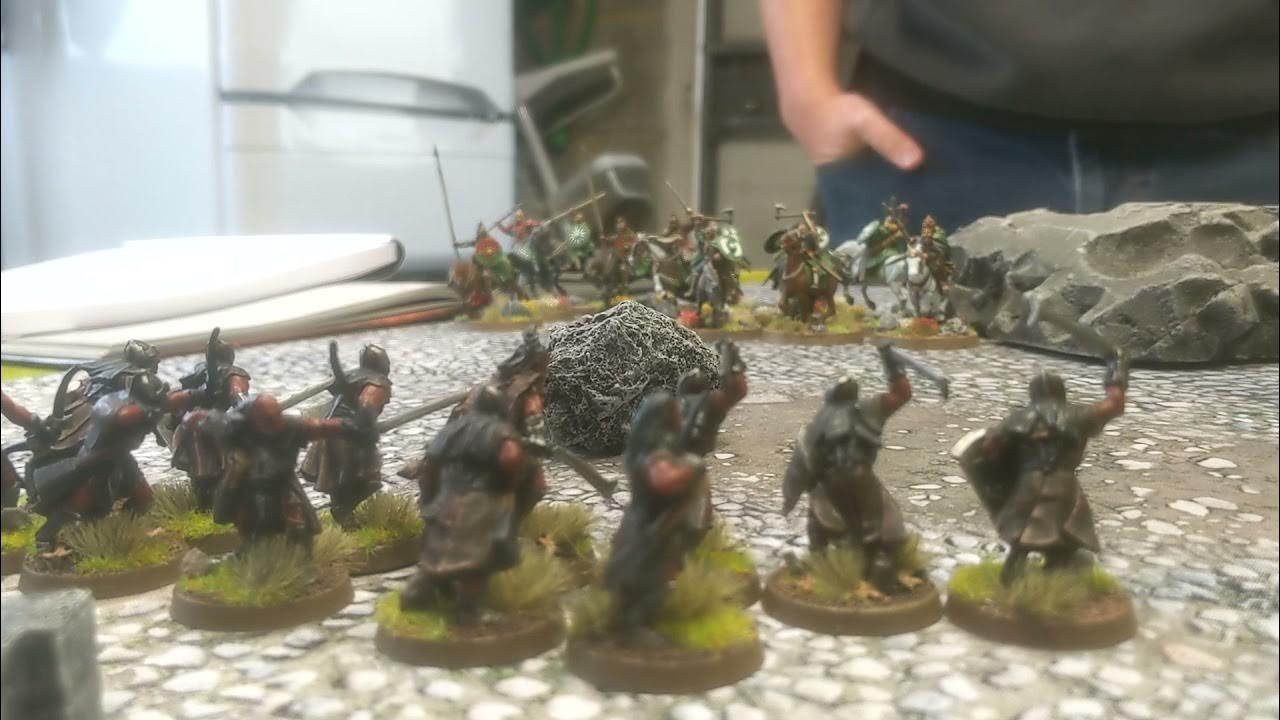 Rohan vs Isengard 550 pt MESBG Battle Report - YouTube