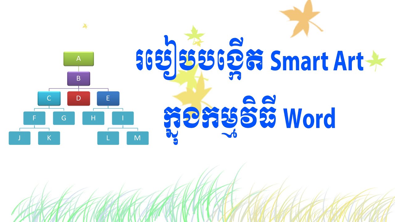 របៀបធ្វើ Smart Art ក្នុងកម្មវិធី Word/ Using Smart Art in Ms. Word ...