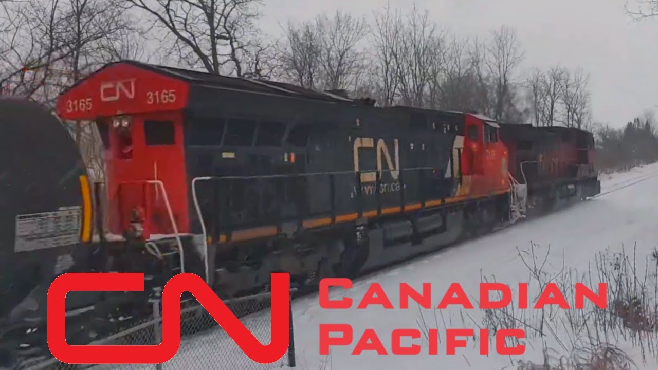 CN TRAILING! CP 246 Hamilton Sub - YouTube