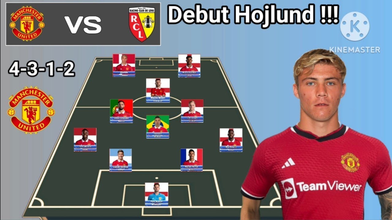 Manchester United vs Lens ~ Potential Line Up Man United 4-3-1-2 ...