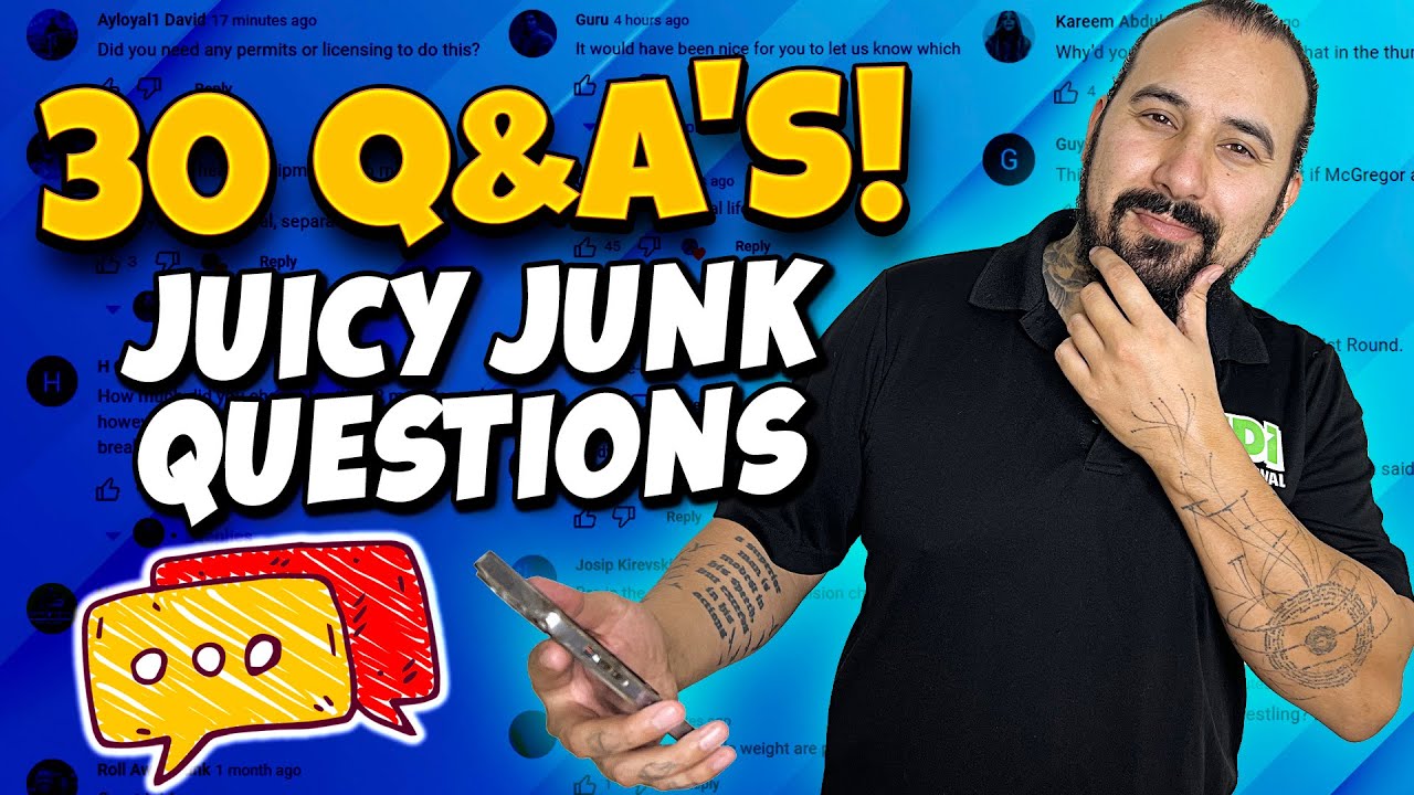 30 Juicy Junk Removal Q&A's. Why credit card machines, training ...