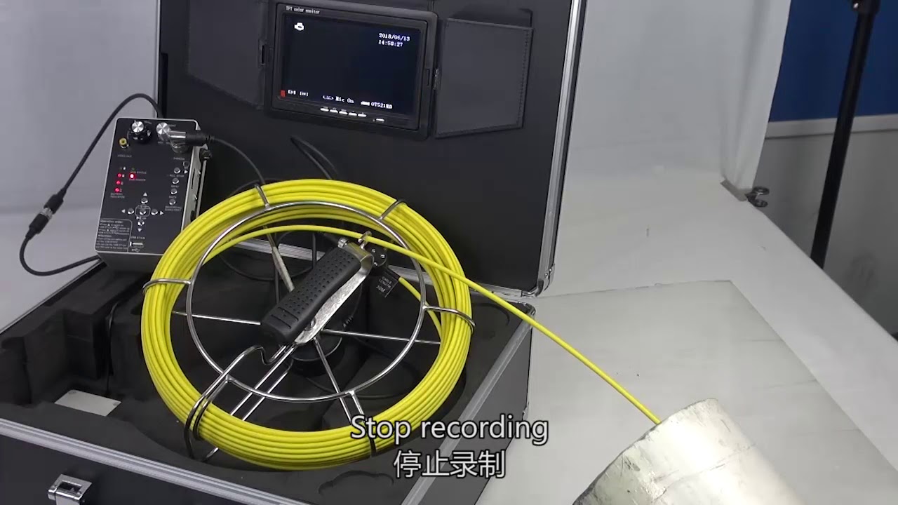 How to install and do the pipelines inspection with the push rod camera ...