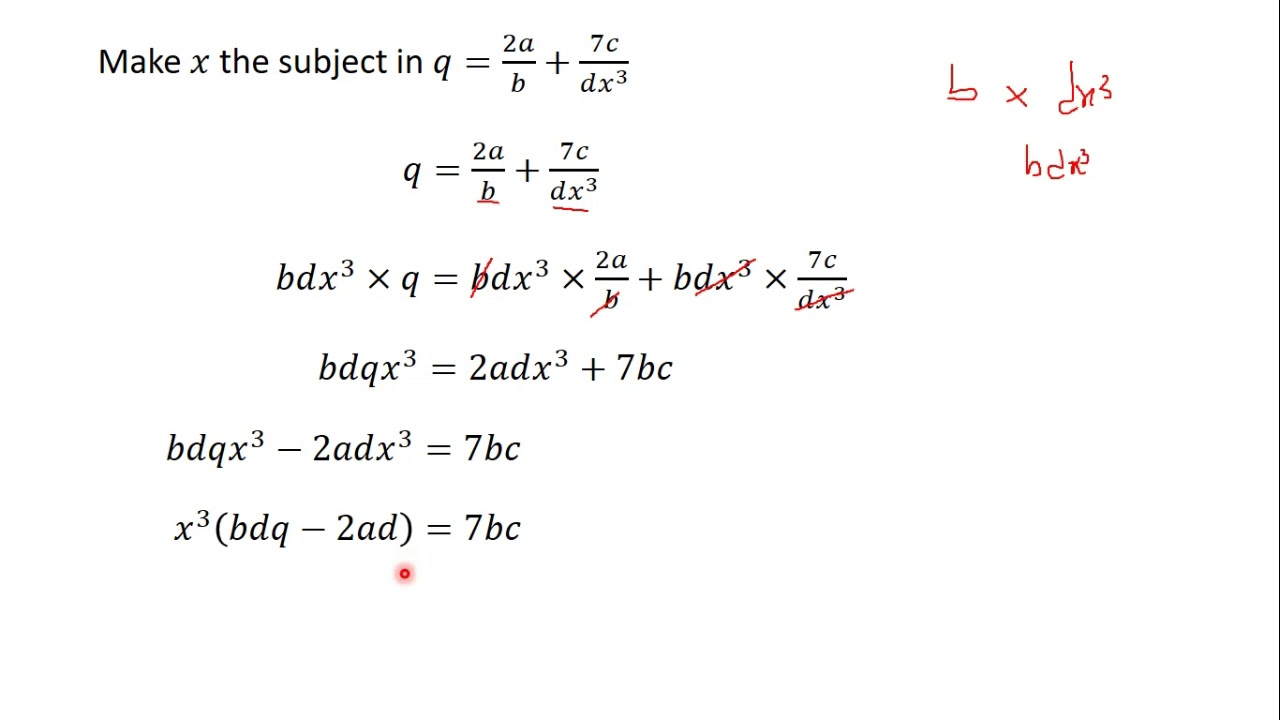 13 Changing the Subject of Equations with Higher roots and Powers - YouTube