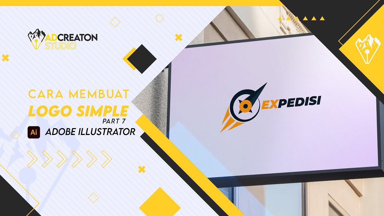 Cara Membuat Logo Simple EXPEDISI Part 7 Menggunakan Di Adobe ...