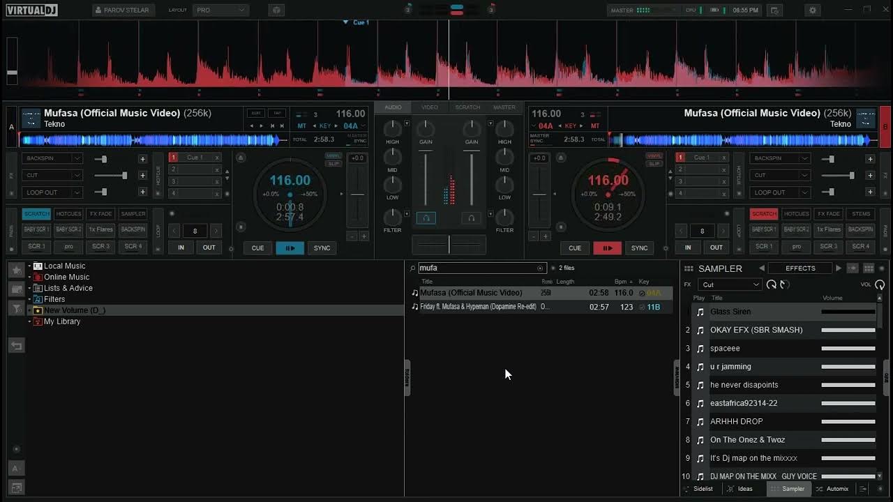 How to Backspin and Echo Effect using Virtual DJ (2018 MUFASA SCRATCH Sample Style) - YouTube
