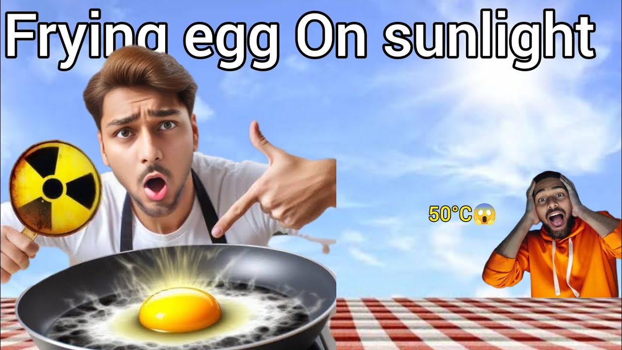 Frying Egg In Sun 😱 || 50°C On Odisha || Temperature - YouTube