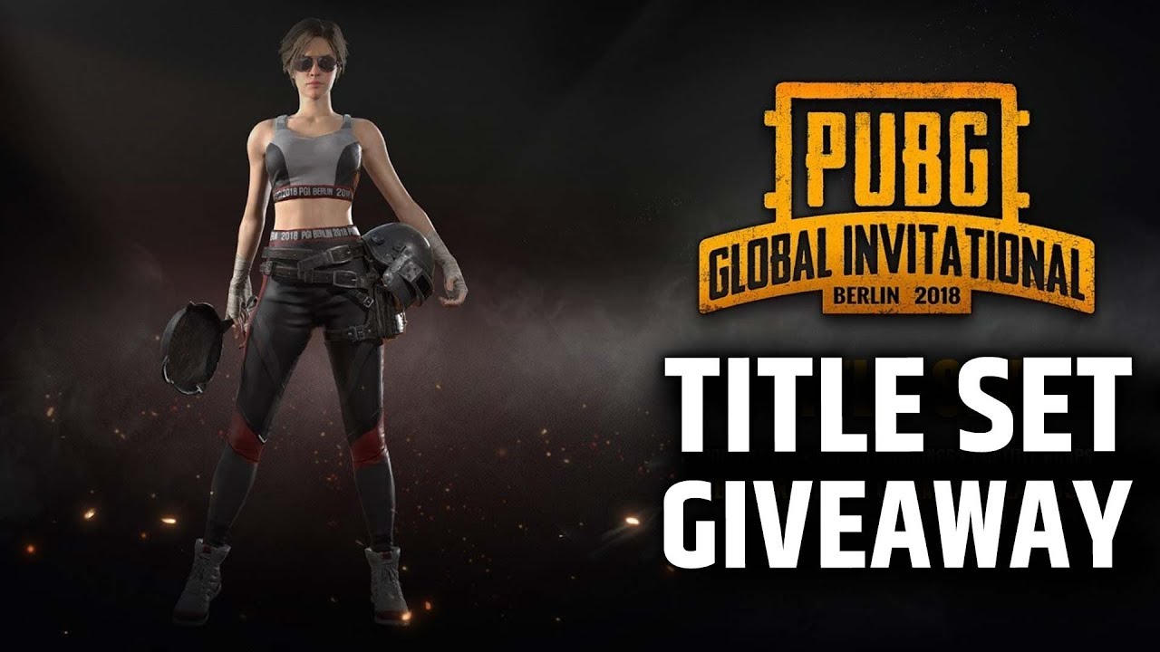 PUBG GLOBAL INVITATIONAL SET GIVEAWAY \\ PUBG TOP DESYNCER - YouTube
