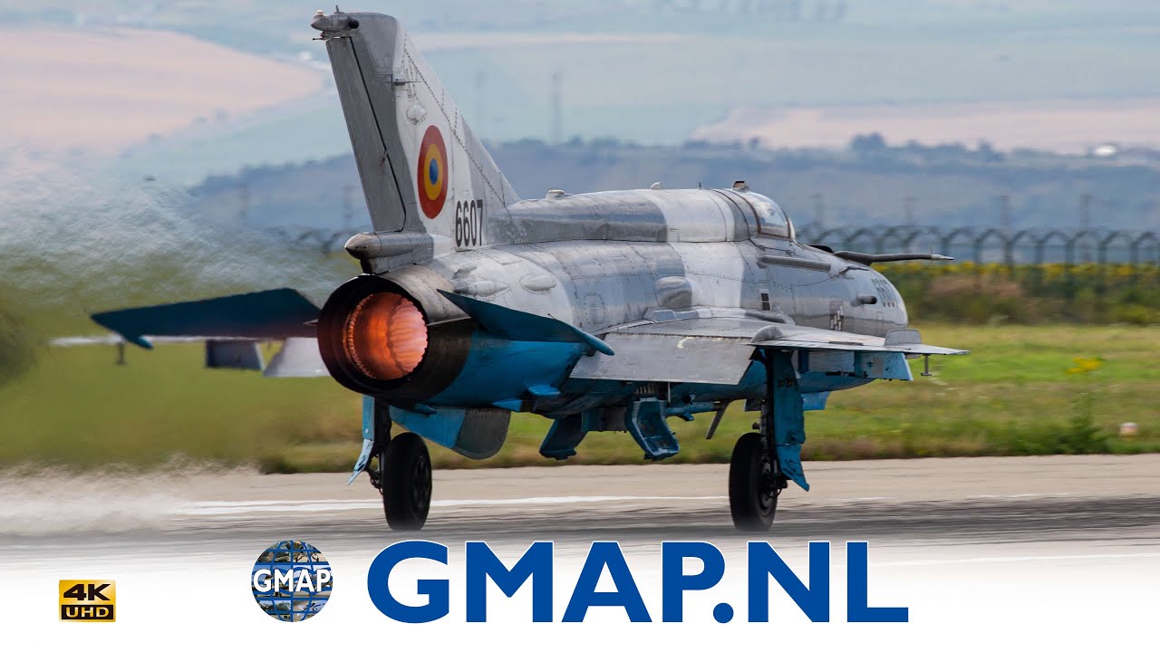 Mig-21 in full afterburner at Campia [4K] #mig21 #fighterjet #lancer ...