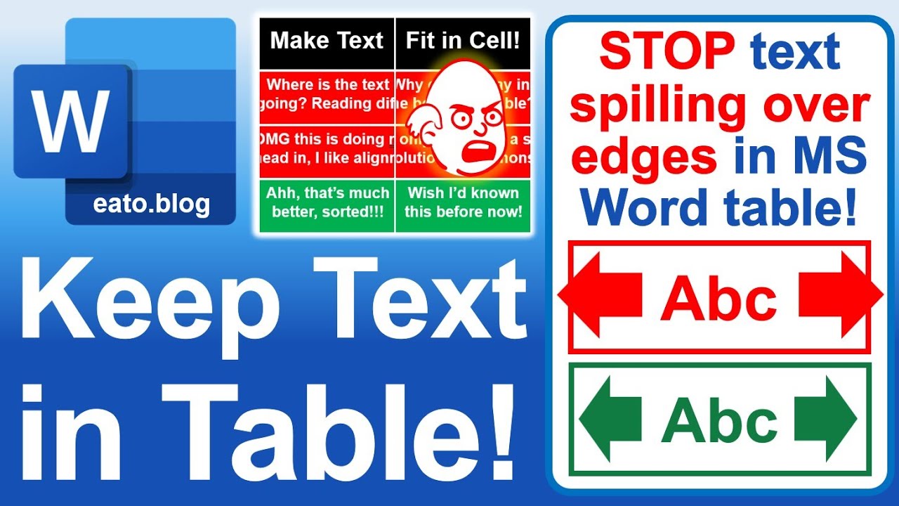 How To Keep Text Within MS Word Document Table Margins YouTube How To Keep Text Within MS Word Document Table Margins YouTube