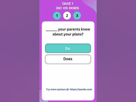Q1. Learn the difference between Do and Does? - YouTube