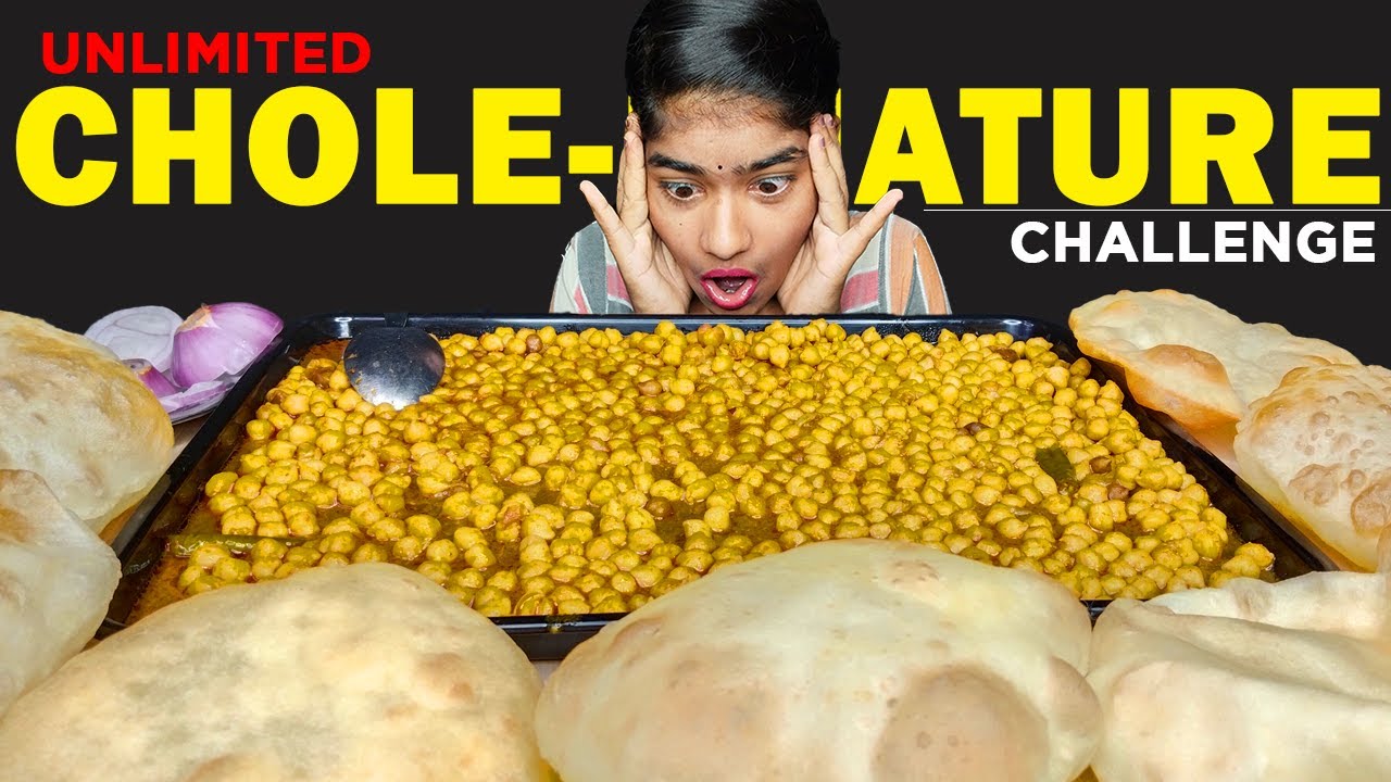 Unlimited Homemade Chole Bhature Eating Challenge 😵😱 | Chola Bhatura ...