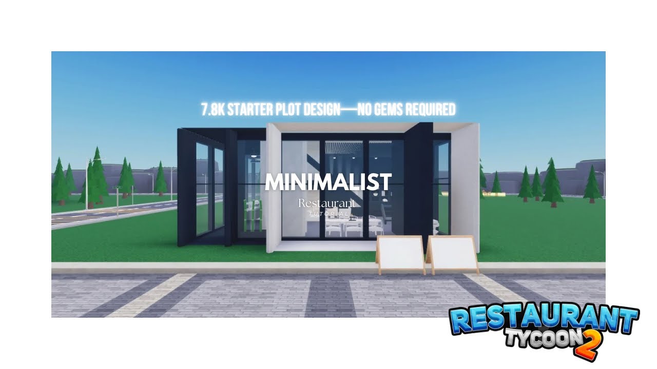 Restaurant Tycoon 2 | How to Build a Restaurant Under 10K | (Modern ...