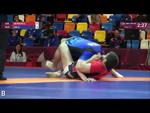 BRONZE Men - 100 kg: G. SEYMUR (AZE) v. U. ISA (RUS)