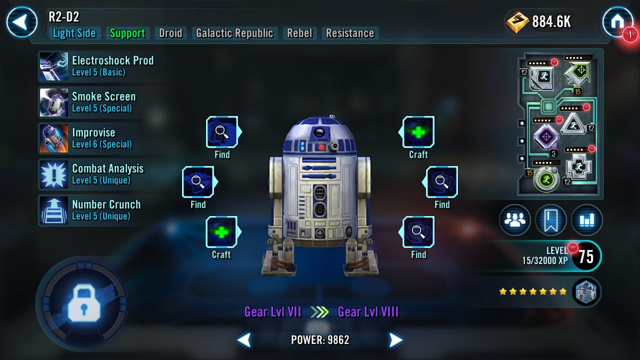 Star Wars: Galaxy of Heroes - Free to Play: Day 98 - 7 Star R2-D2 and ...