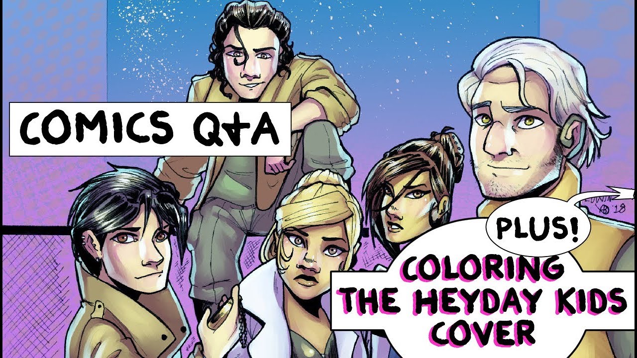 Answering YOUR questions! + Coloring The Heyday Kids Cover - YouTube