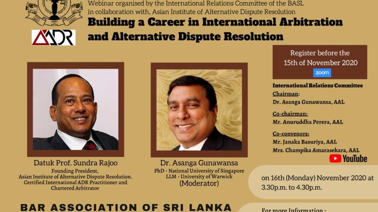 Building a Career in International Arbitration and Alternative Dispute ...