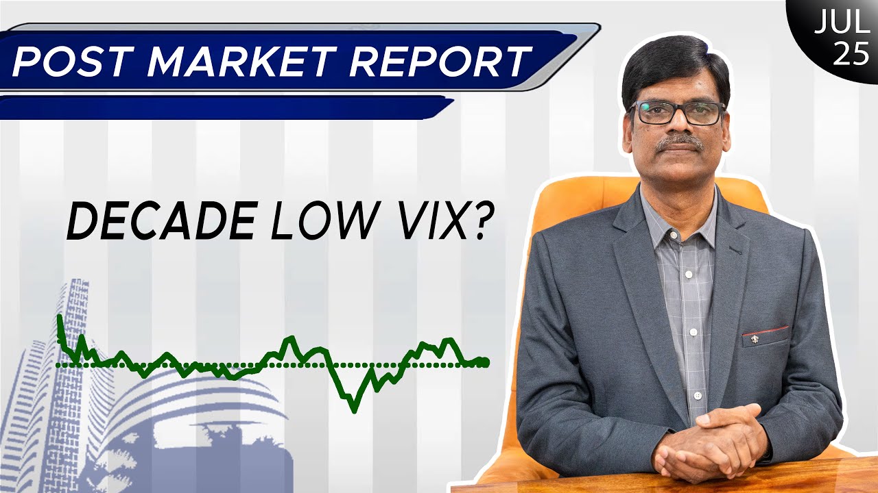 DECADE low VIX? Post Market Report 25-Jul-23 - YouTube