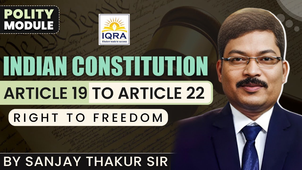 Art 19 & Art 20 | Polity | Sanjay Sir #upsc #polity - YouTube