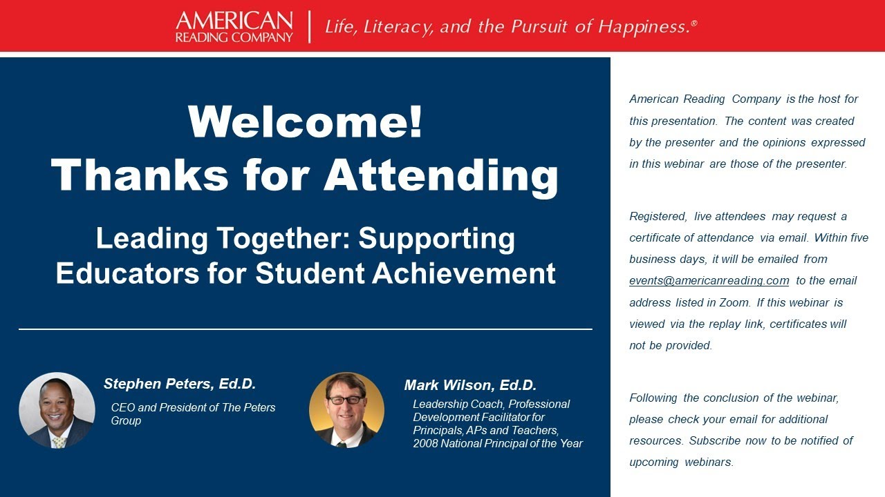 Leading Together: Supporting Educators for Student Achievement - YouTube