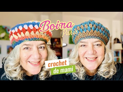 Como hacer una boina Paris crohet:crochet de mami - YouTube