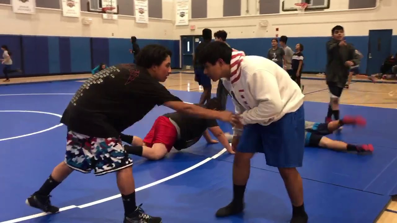 jehue middle school 2019 wrestleing practice - YouTube
