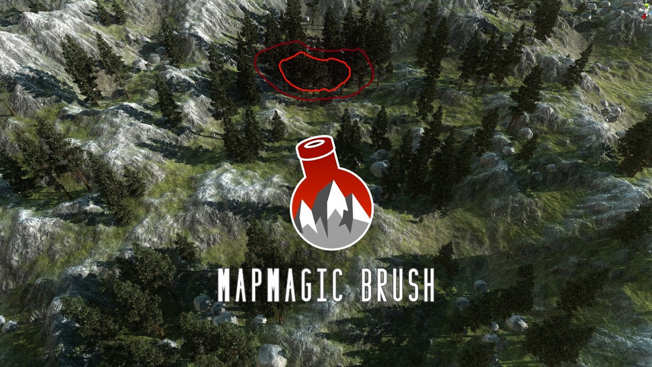 MapMagic Brush module overview - YouTube