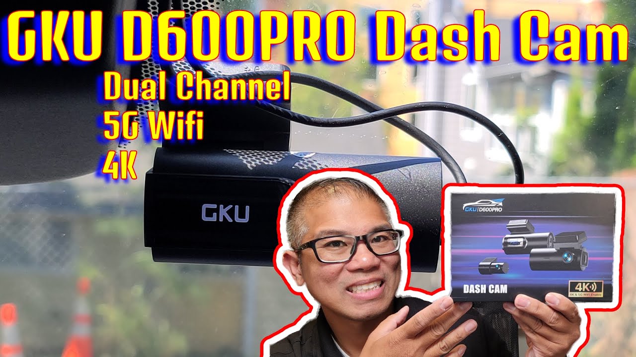 How to install GKU D600PRO Dash Cam - YouTube