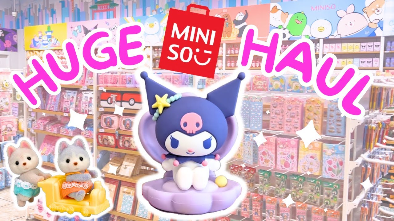 Kawaii SANRIO Stationery | MASSIVE Miniso Haul Pt 2 | Featuring ...