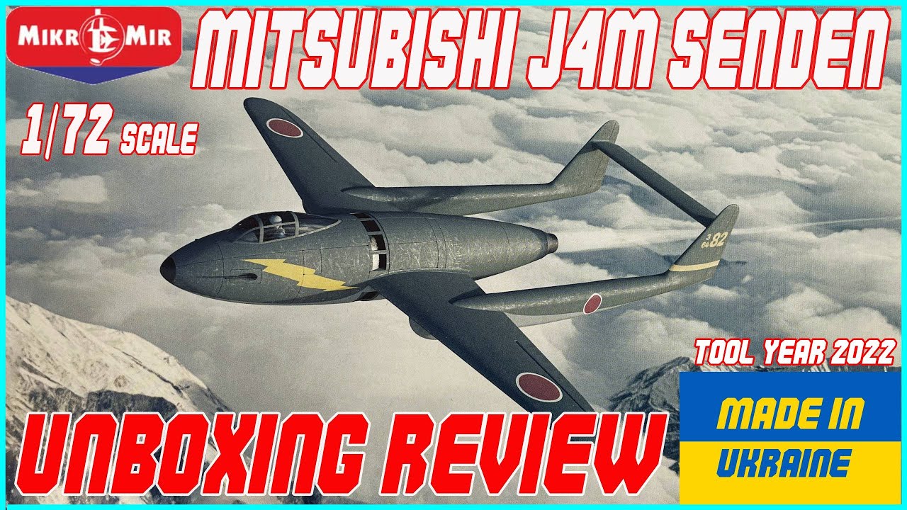 MIKROMIRE 1/72 MITSUBISHI J4M SENDEN JET UNBOXING REVIEW - YouTube