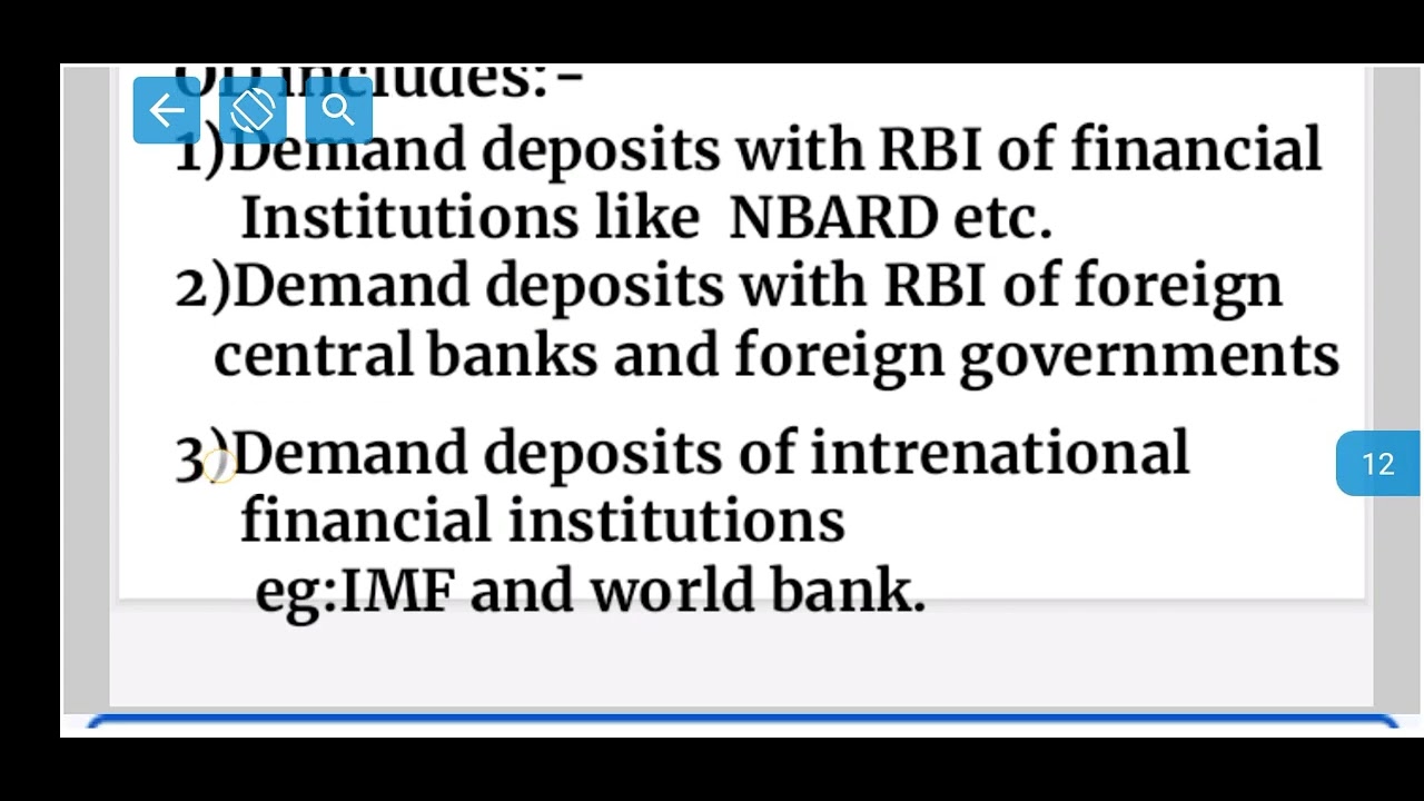 Rbi Measures Of Money Supply