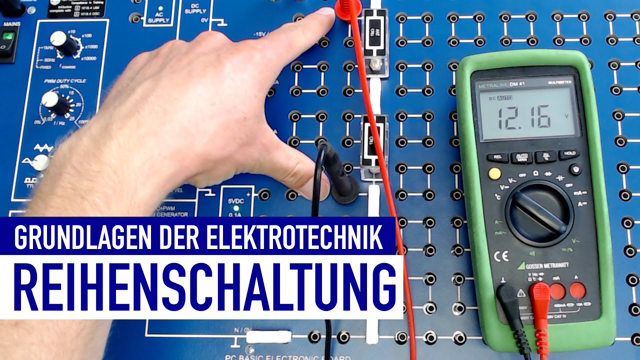 Strom, Spannung und Widerstände in der Reihenschaltung - YouTube
