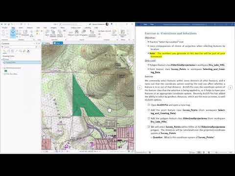 Projections and Datums in ArcGIS Pro: Lab Exercise 6 - YouTube