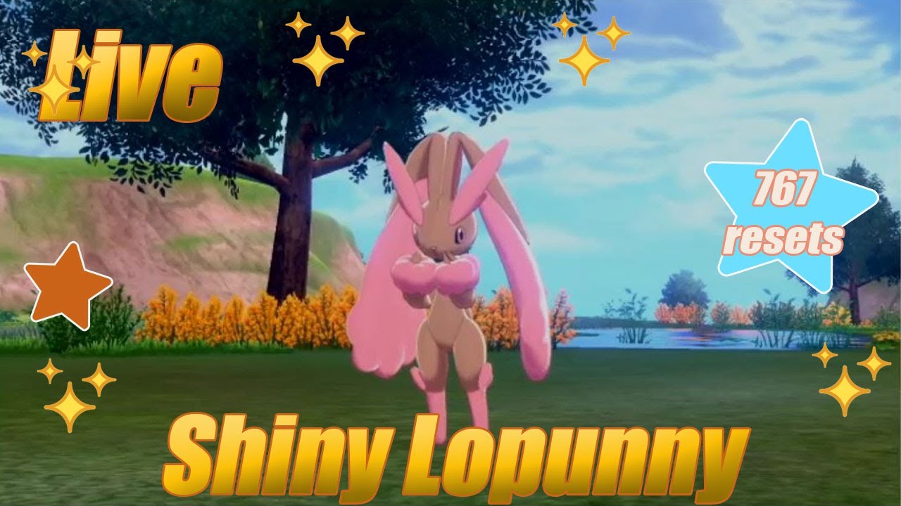 Live Shiny Lopunny 767 Resets - Isle of Armor - Pokemon Shield - YouTube