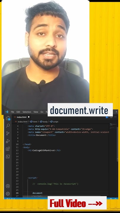 Document Write Javascript Youtube