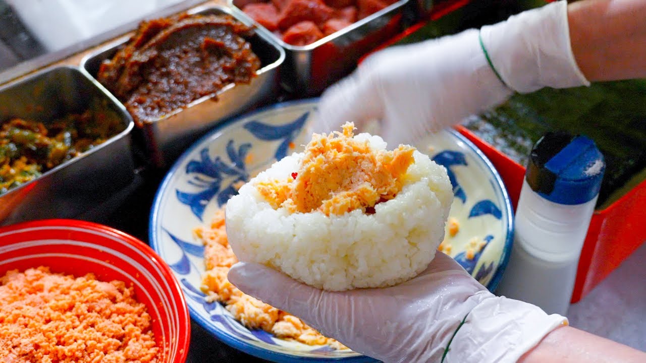 Giant Onigiri Rice Ball Restaurant | Amazing Japanese Food - YouTube