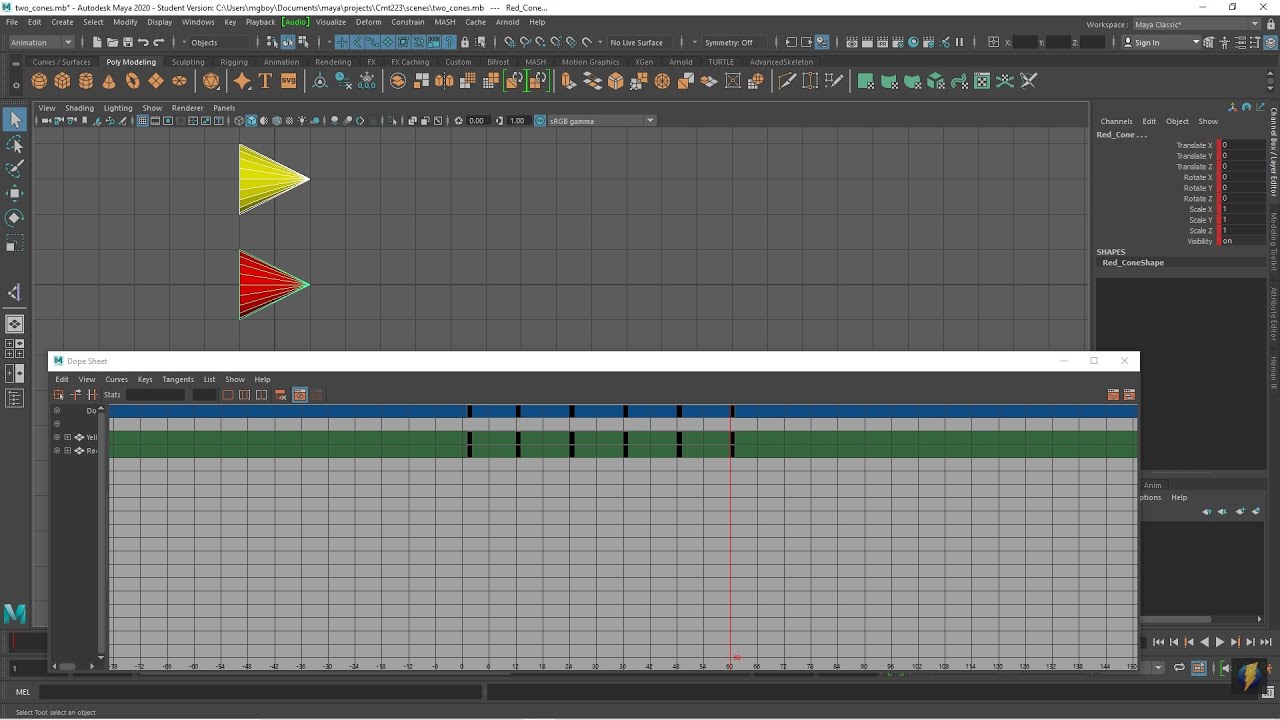 Maya Animation-The Dope Sheet - YouTube