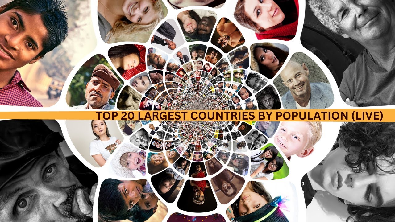 Current World Population 8,040,482,457 Top 20 Countries LIVE - YouTube