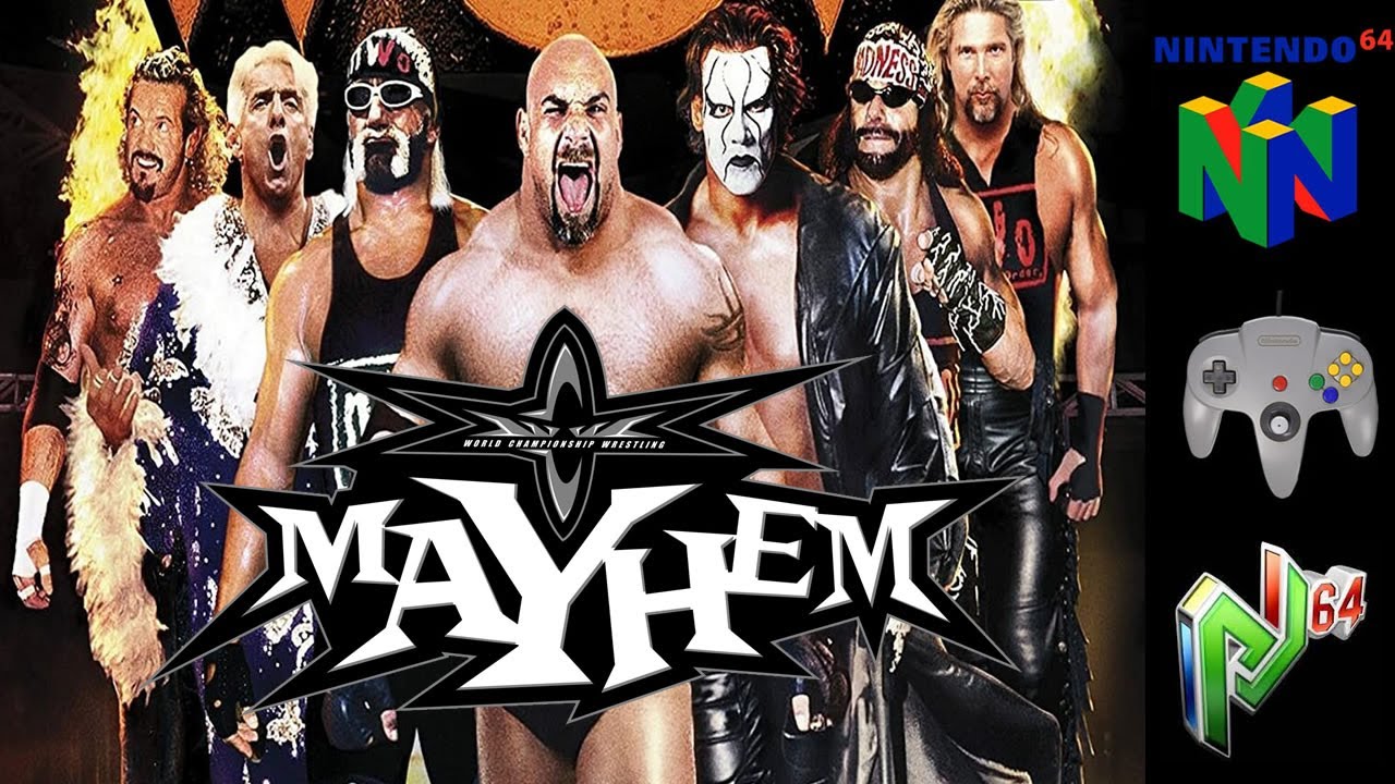 WCW Mayhem version 2.0 Mod WWF No Mercy Nintendo 64 project64 - YouTube
