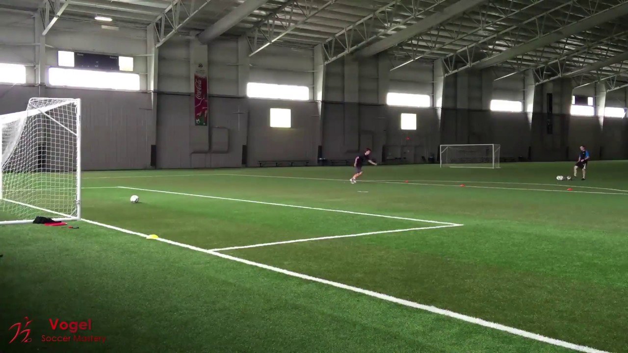 Inside Foot Turn and Shoot Soccer Drill - Vogel Soccer Mastery - YouTube