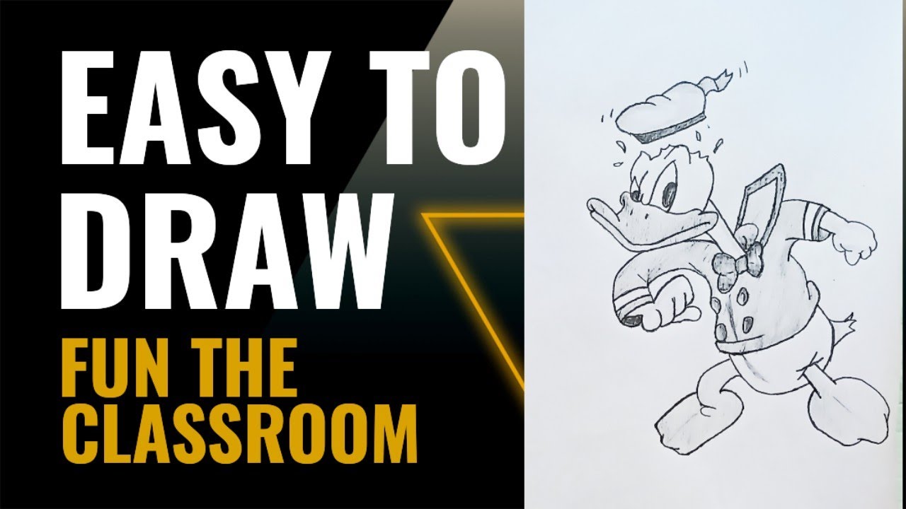 How to draw Donald Duck "Quacktastic Artistry: Donald Duck Pencil ...