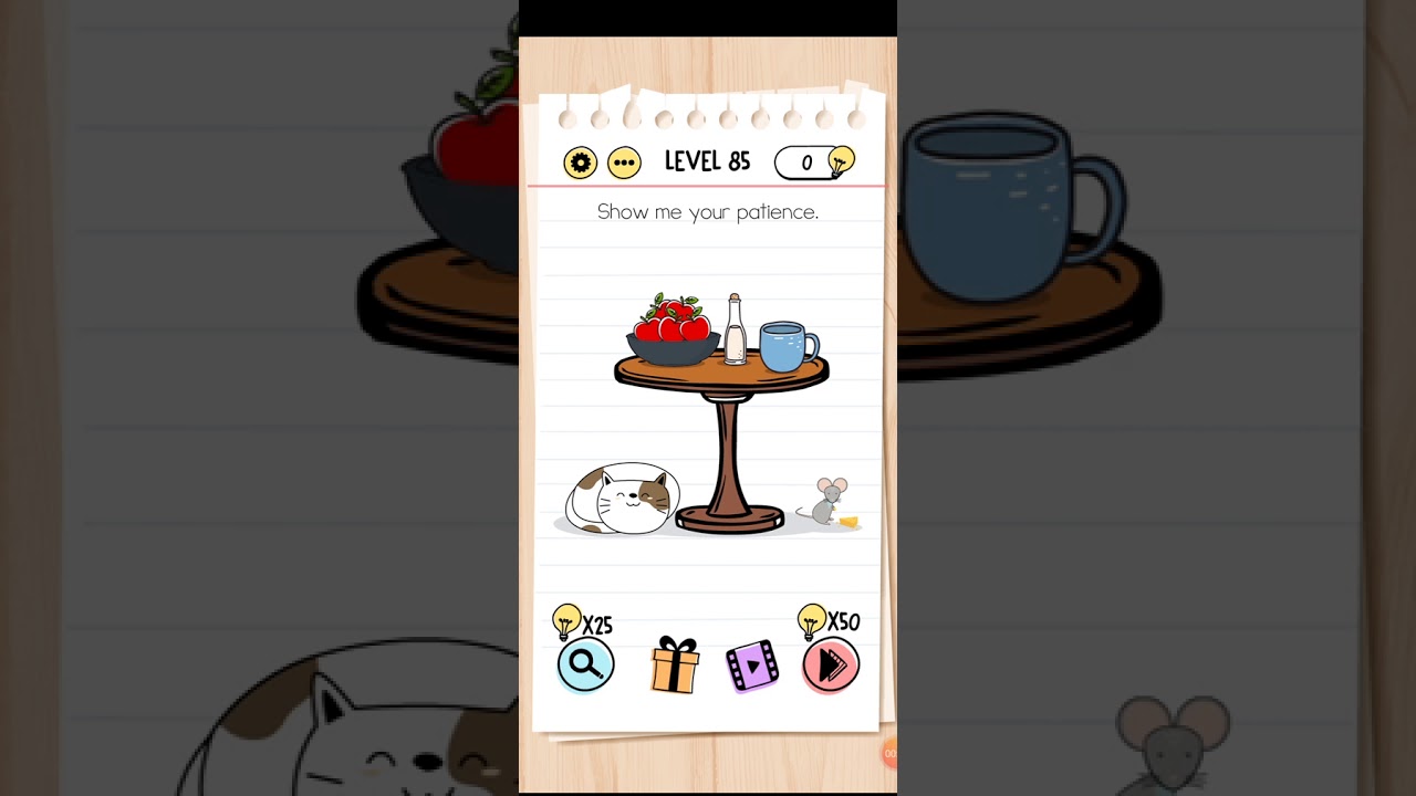 Brain test level 85 Show me your patience walkthrough - YouTube